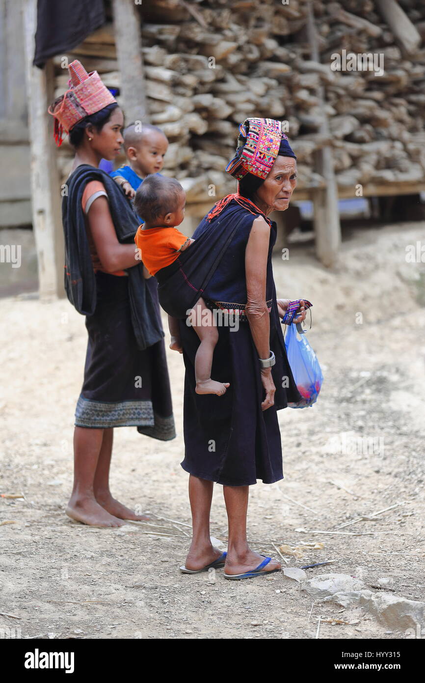 Laos headdress hi-res stock photography and images - Alamy