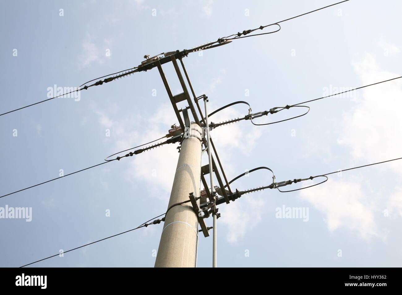 High tension pole hi-res stock photography and images - Alamy