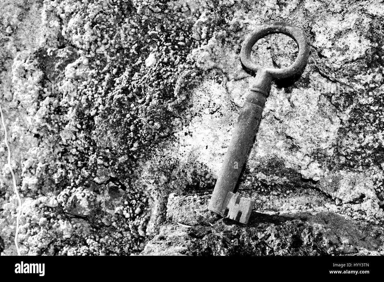 Old retro key in Black and White Stock Photos & Images - Alamy