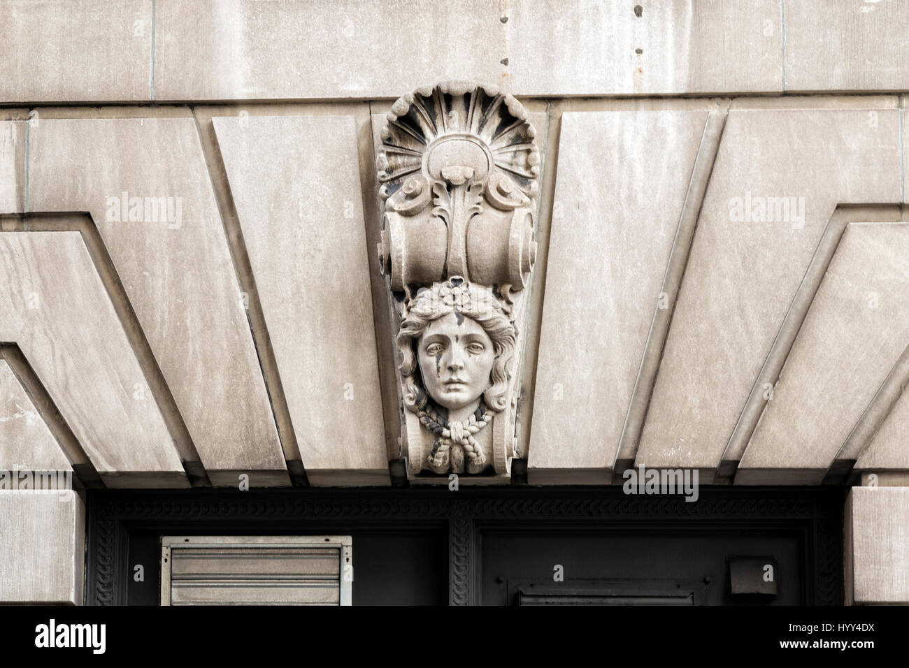 The Face in the Wall Stock Photo - Alamy