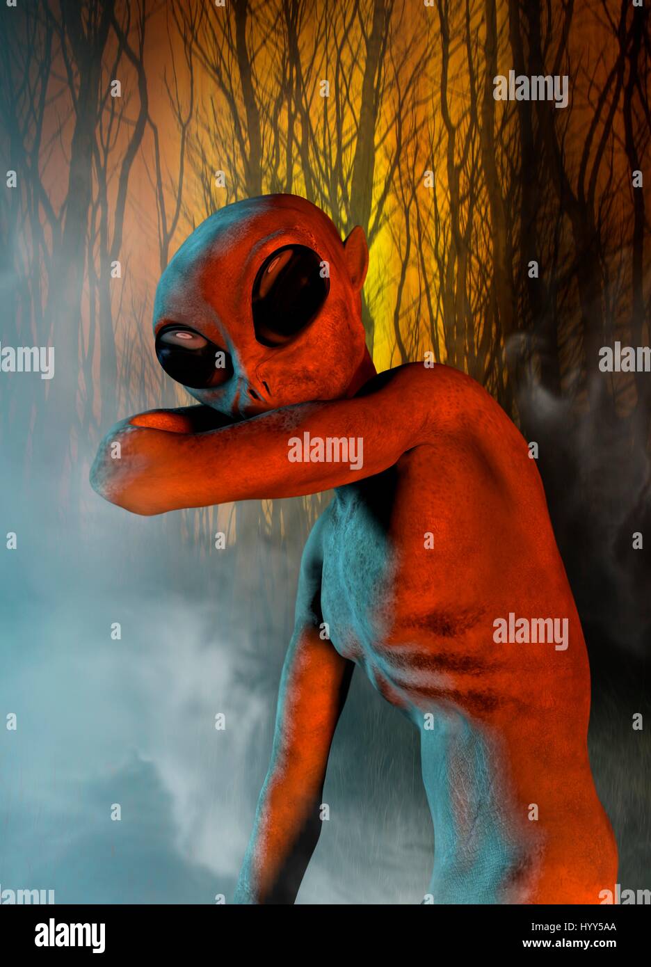 Futuristic forest hi-res stock photography and images - Alamy