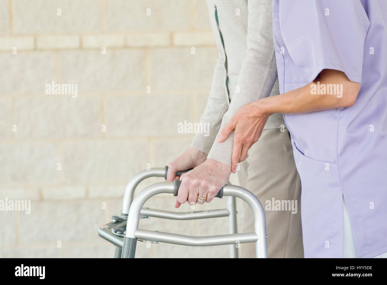 Caucasian senior worker using hi-res stock photography and images - Alamy
