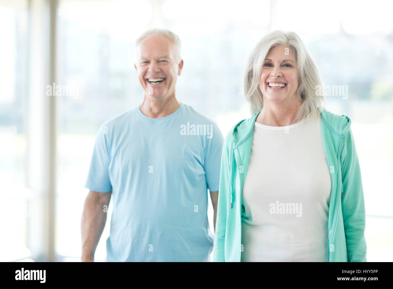 Senior couple smiling Stock Photo - Alamy