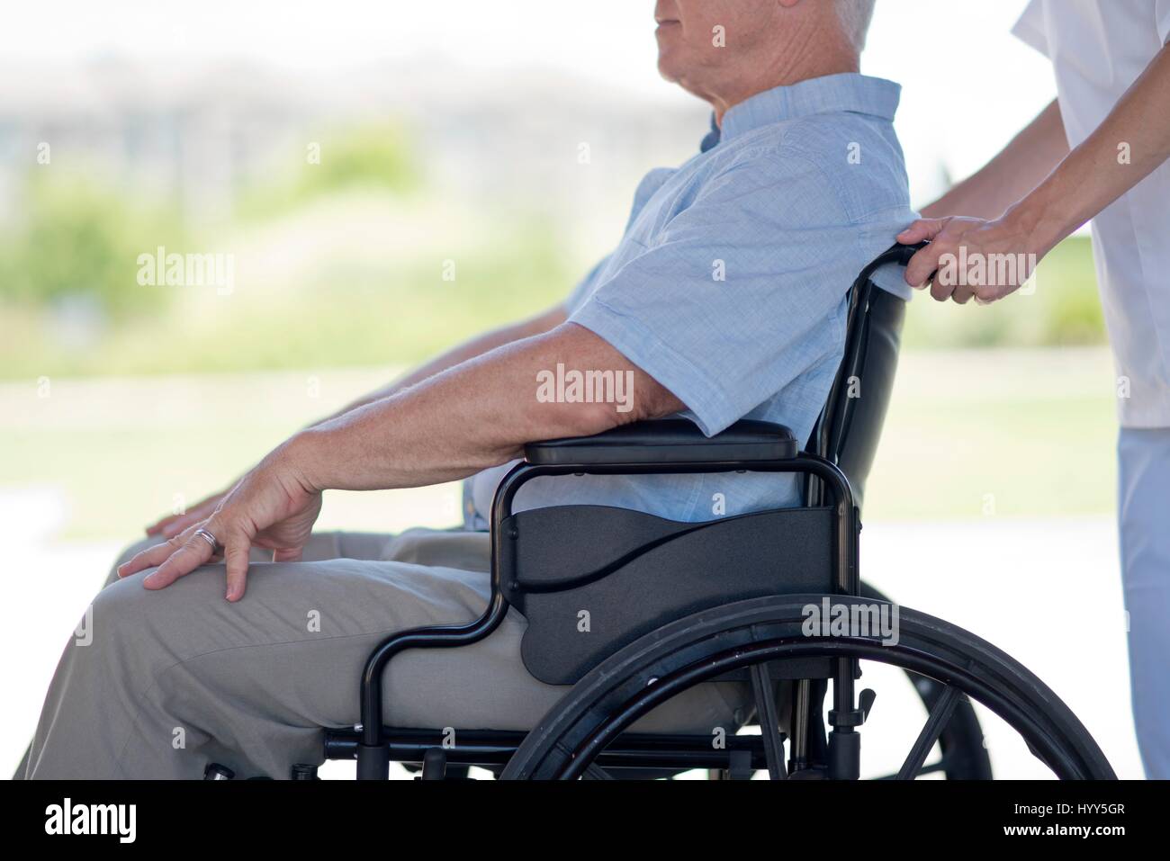 Side view female senior hi-res stock photography and images - Alamy