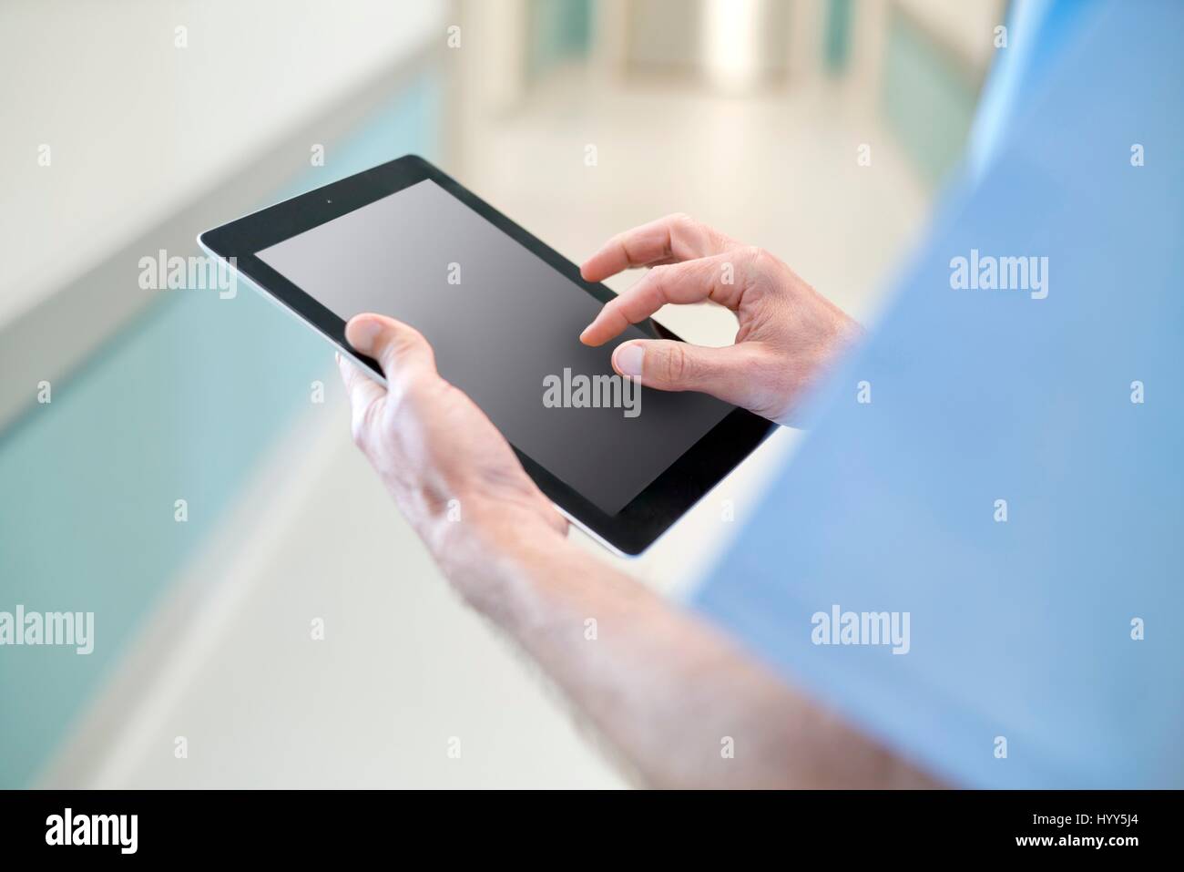 Close up touchscreen hospital hi-res stock photography and images - Alamy