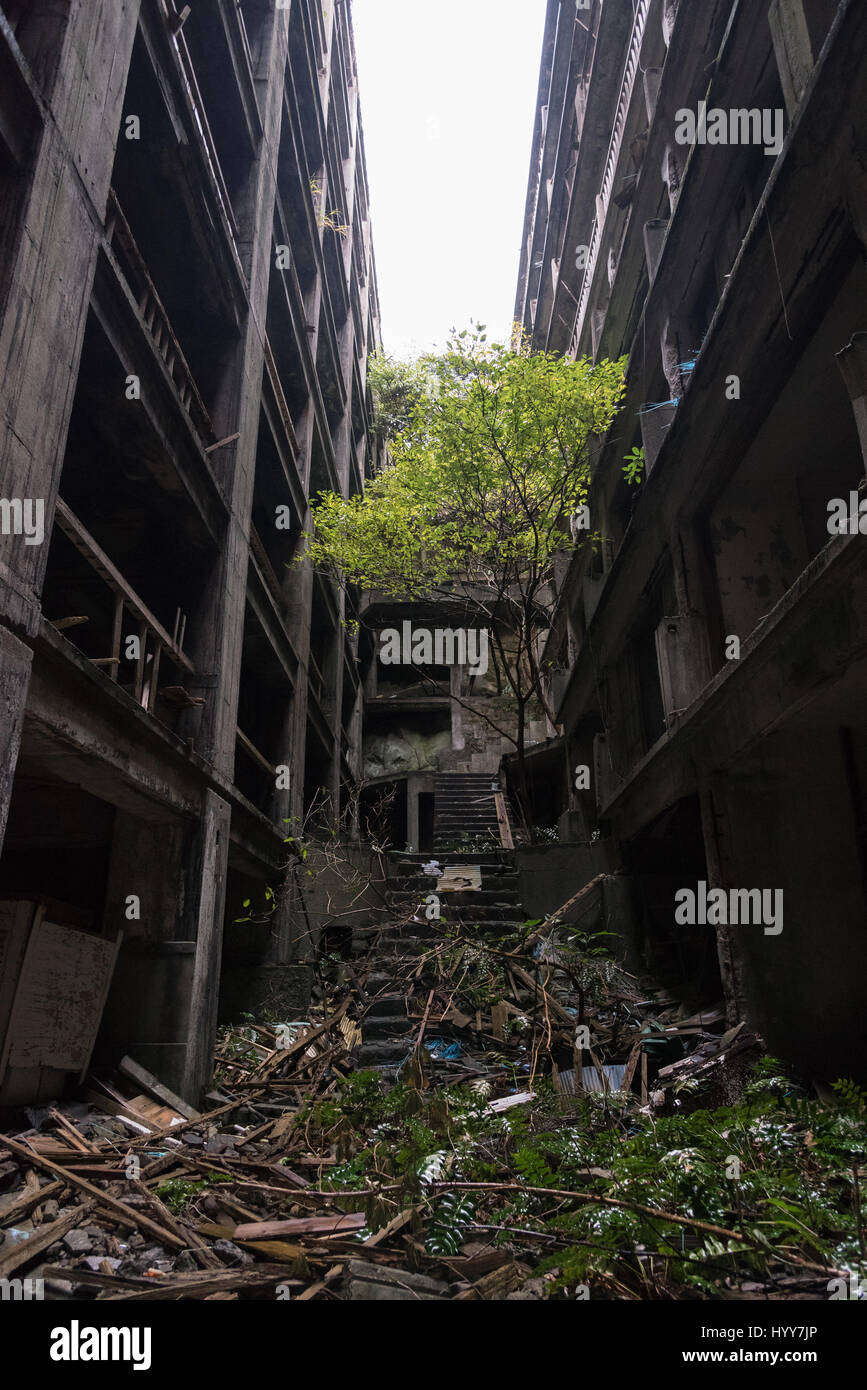 JAPAN: EERIE images have revealed the crumbling remains of the ...