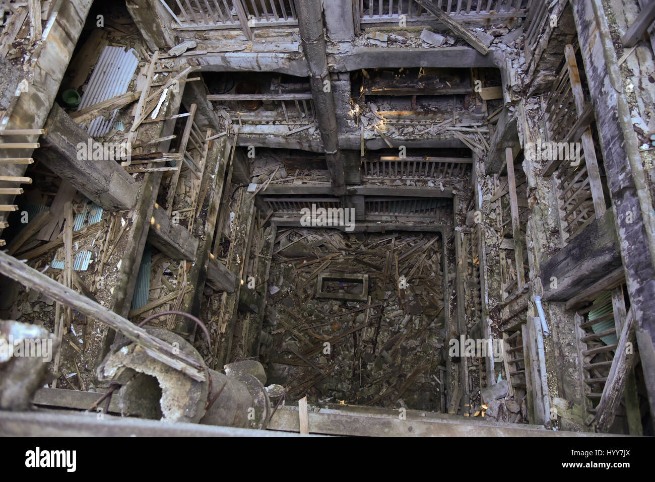 JAPAN: EERIE images have revealed the crumbling remains of the ...