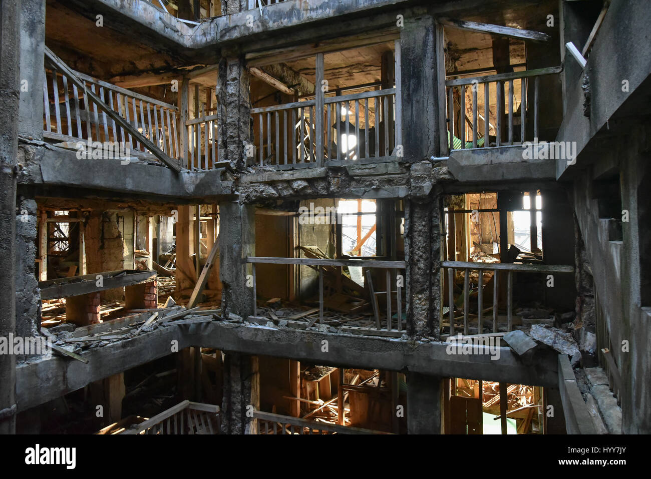 JAPAN: EERIE images have revealed the crumbling remains of the ...