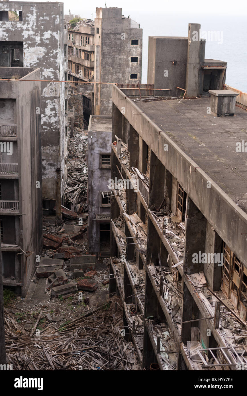 JAPAN: EERIE images have revealed the crumbling remains of the ...