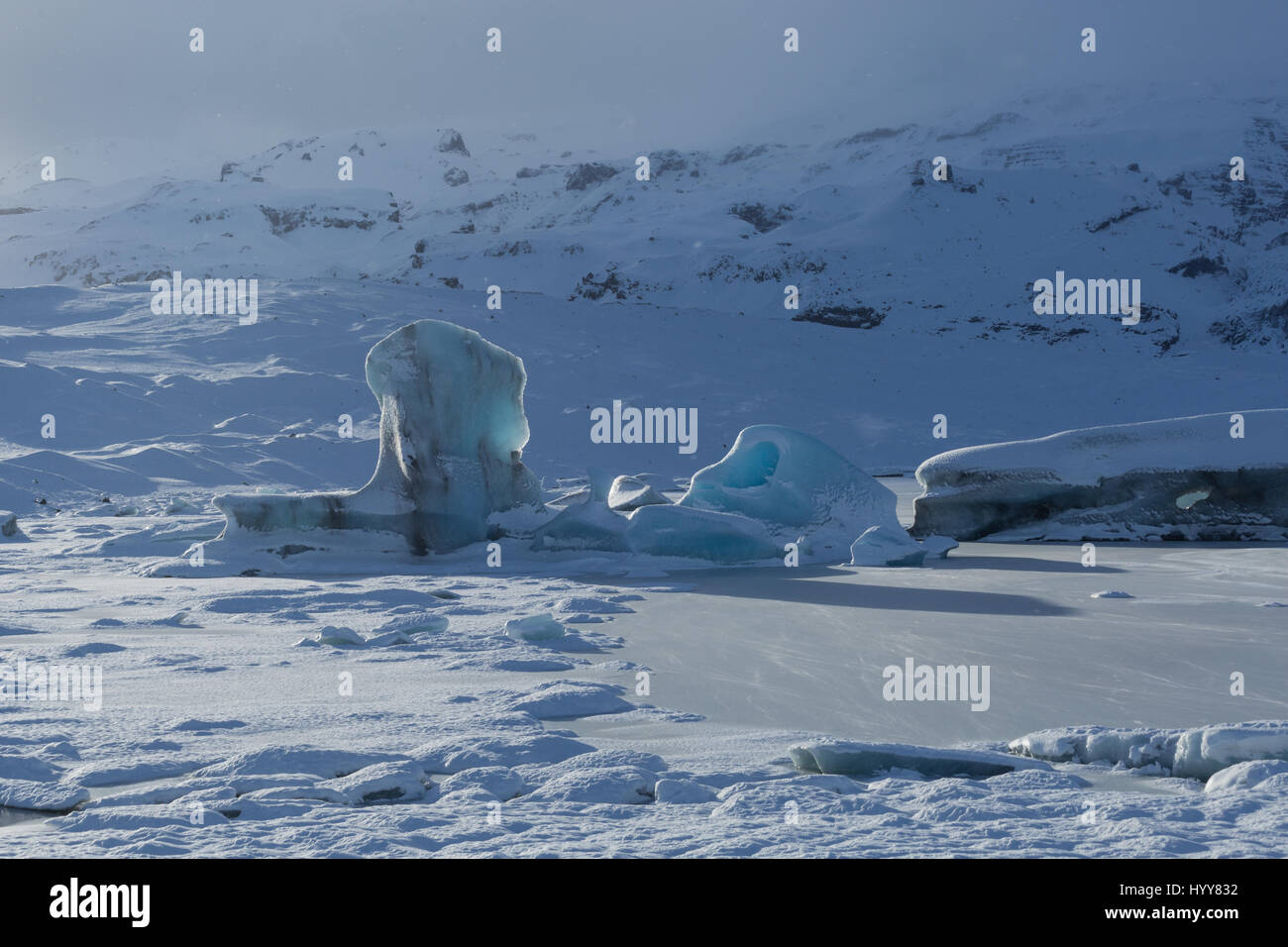glacial ice and its formation, Iceland Stock Photo - Alamy