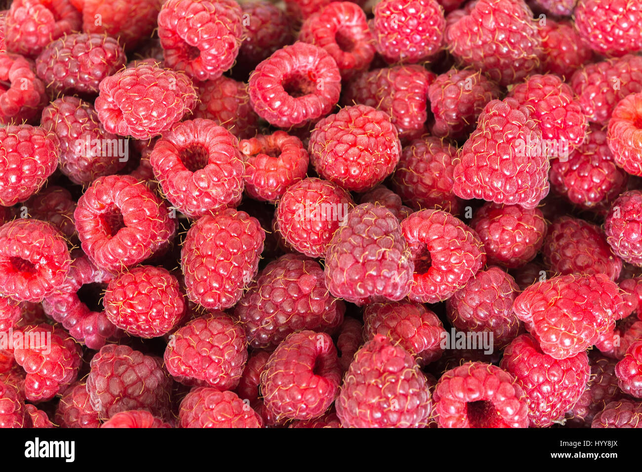 Fresh ripe raspberries background closeup. Food texture Stock Photo - Alamy