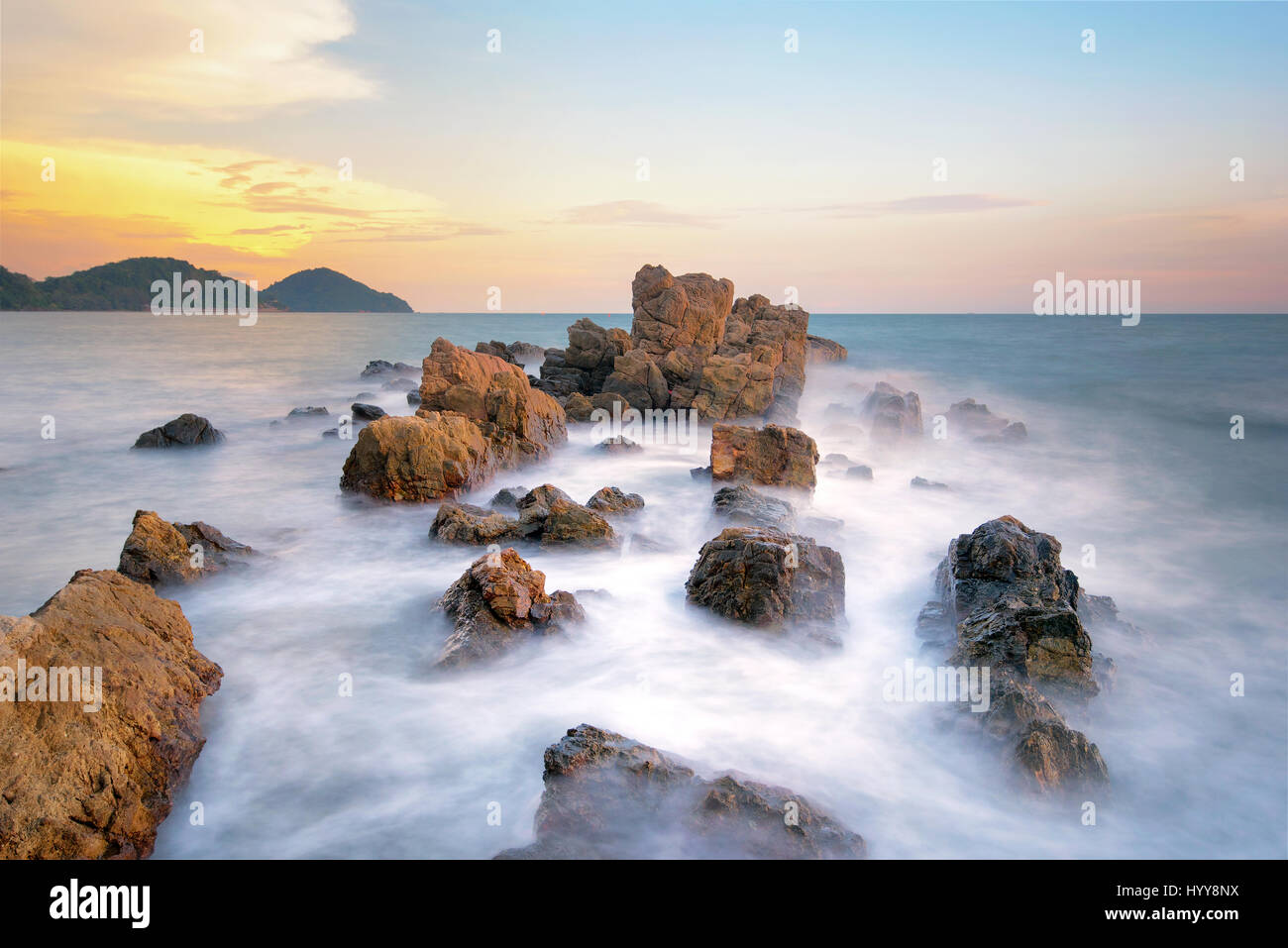 Nature composition of sunset Stock Photo - Alamy