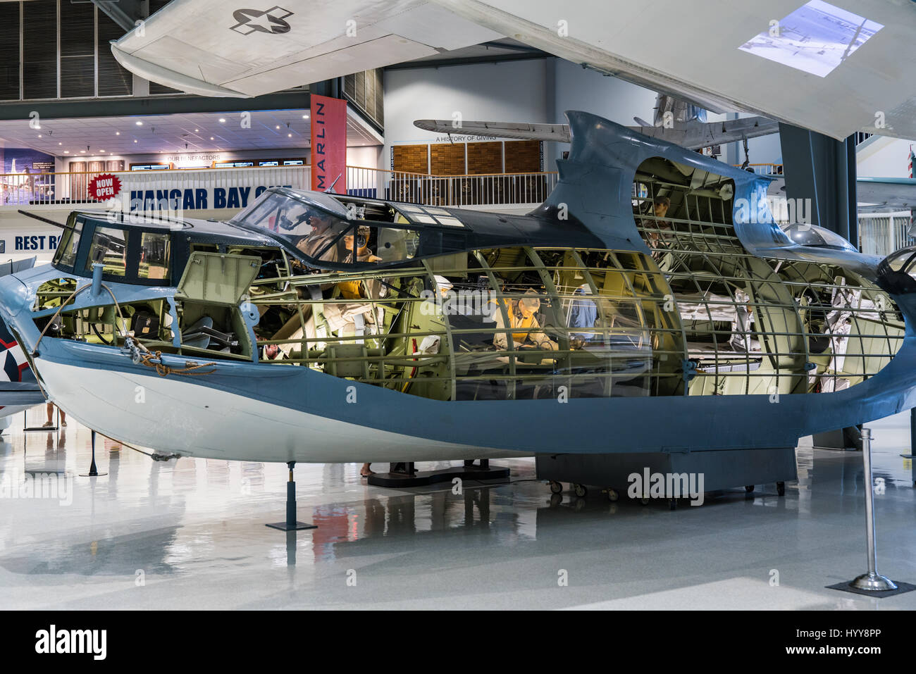 Cutaway of a Consolidated Catalina PBY5B at the National Naval Air ...