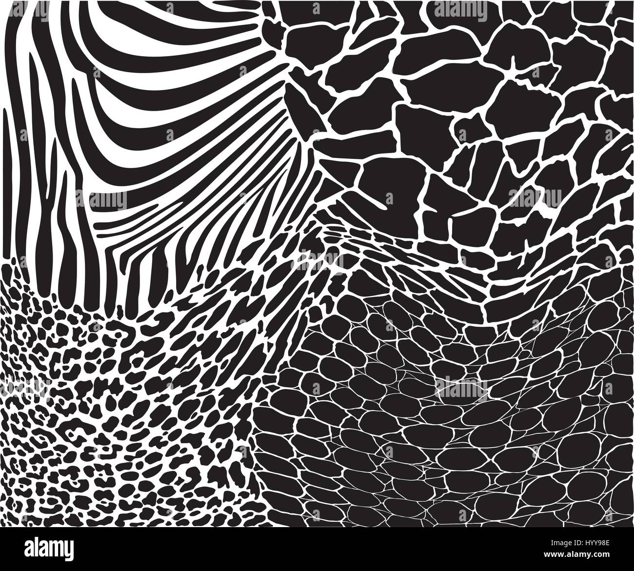 Stylized background of African animals Stock Vector Image & Art - Alamy