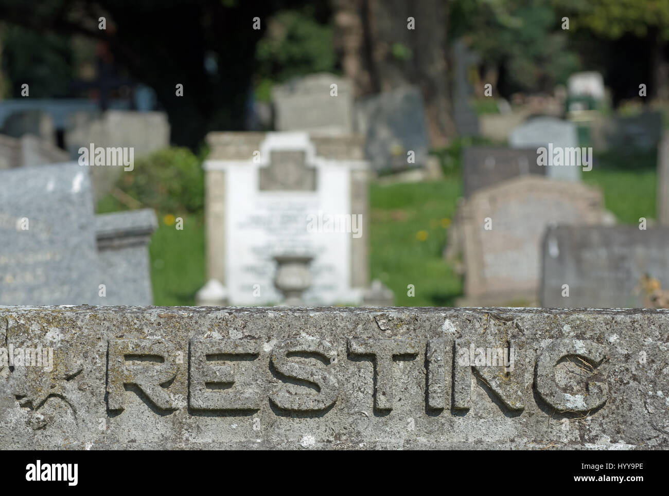 Cemetery inscription hi-res stock photography and images - Alamy
