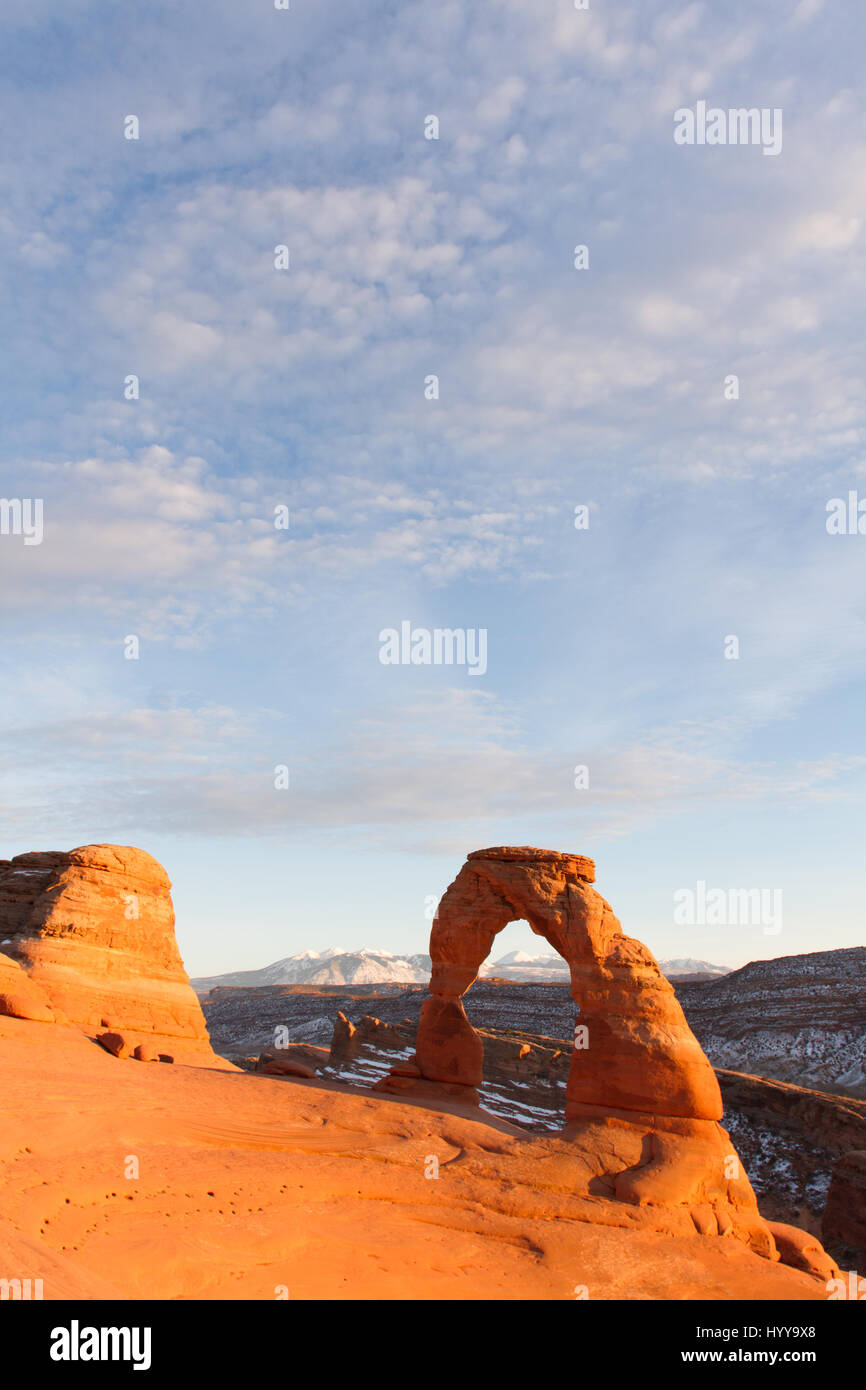 Delicate Arch at Sunset Stock Photo - Alamy