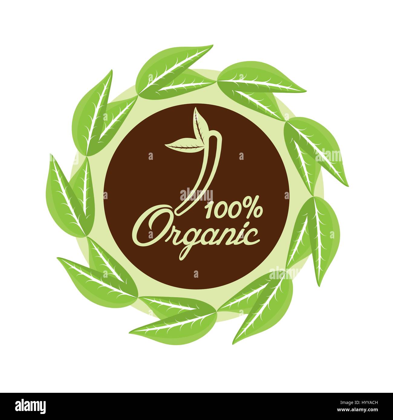 organic food fresh nutrition emblem Stock Vector Image & Art - Alamy