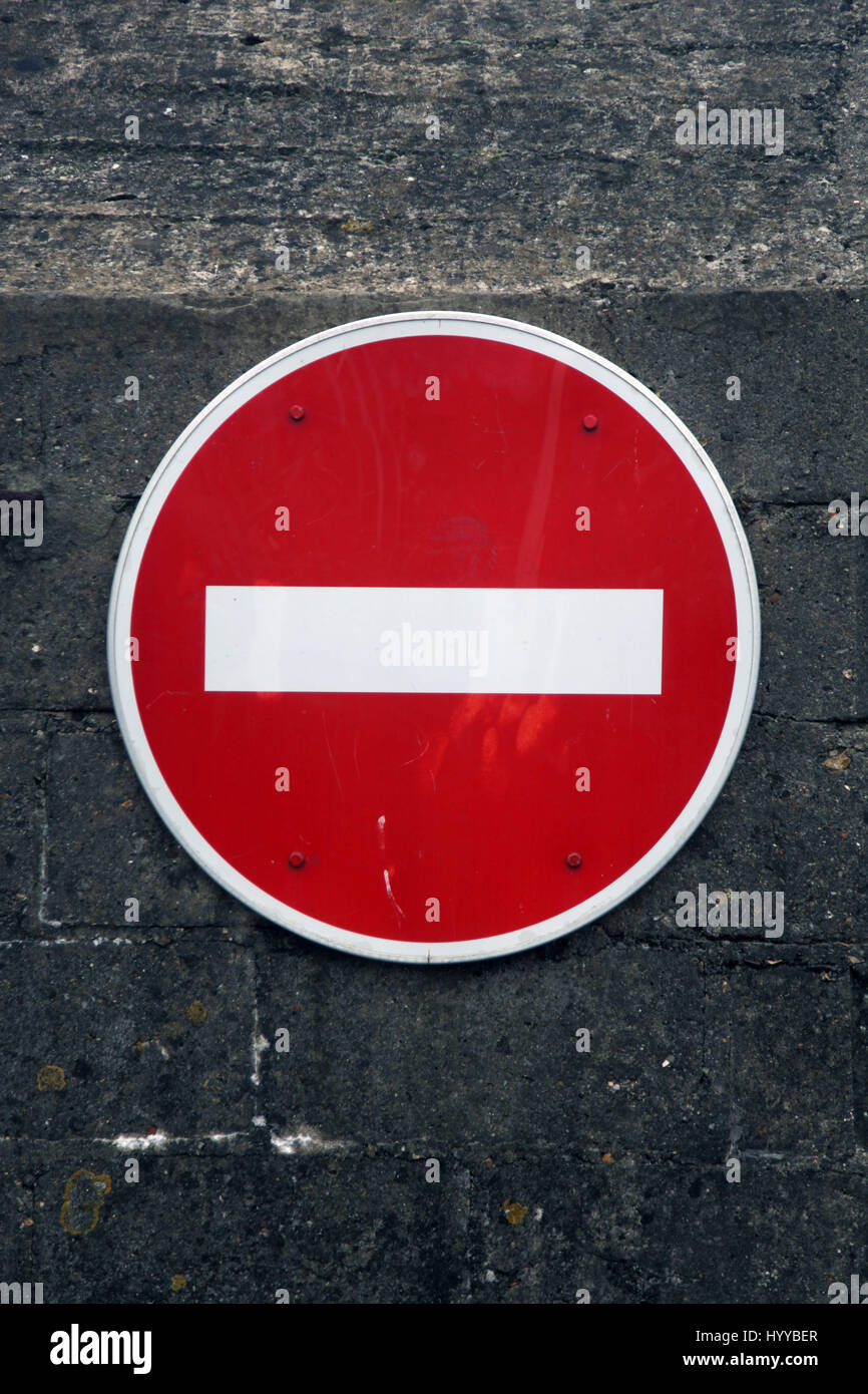 No entry road sign Stock Photo - Alamy