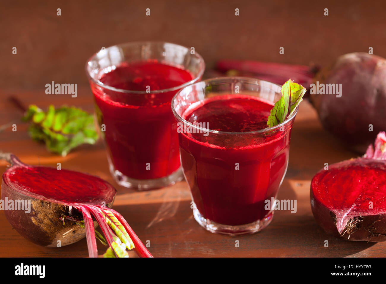 fresh healthy beetroot juice and vegetable Stock Photo - Alamy