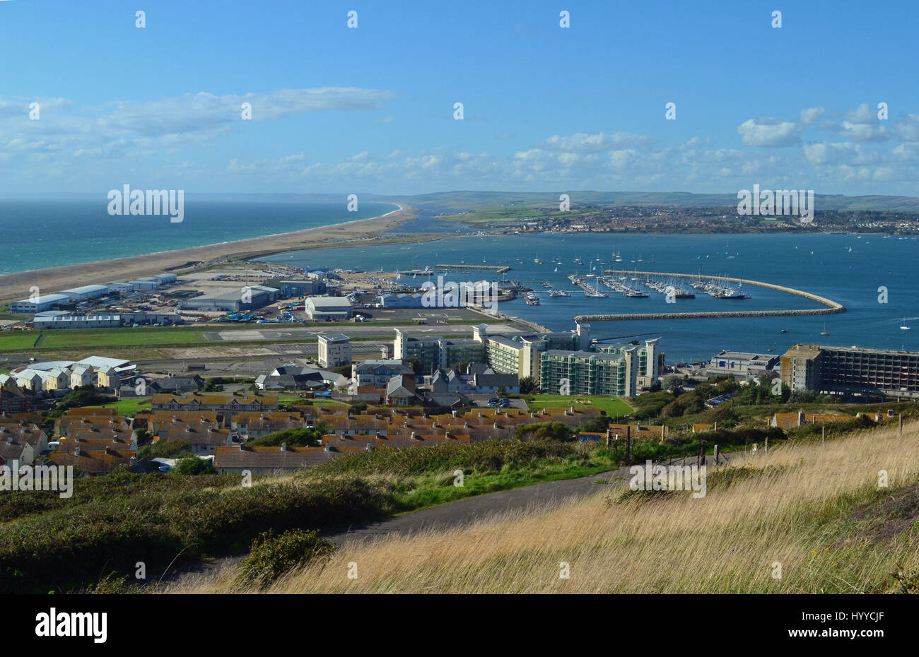 Portland harbour aerial hi-res stock photography and images - Alamy
