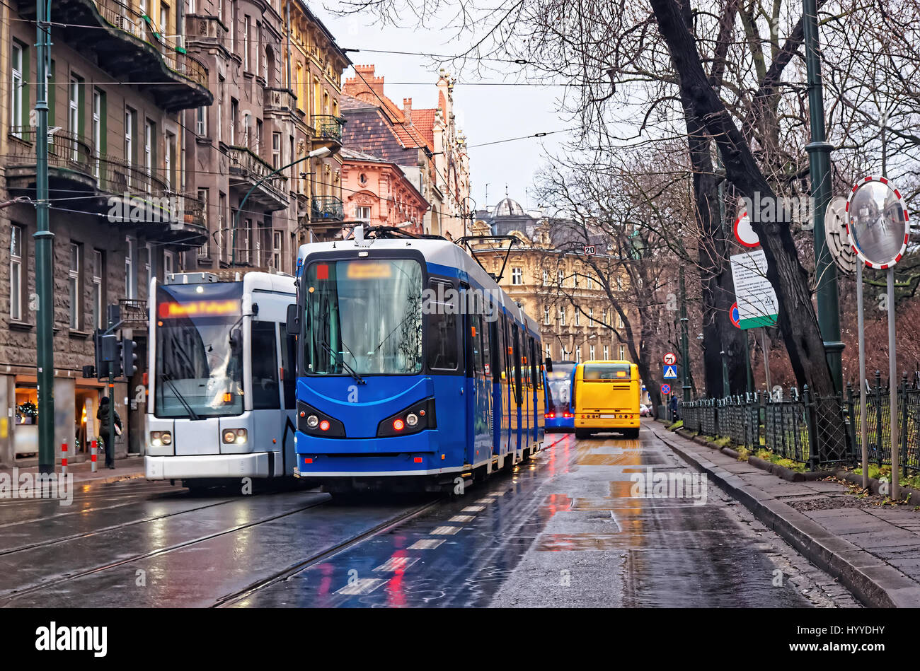Krakow trams hi-res stock photography and images - Alamy