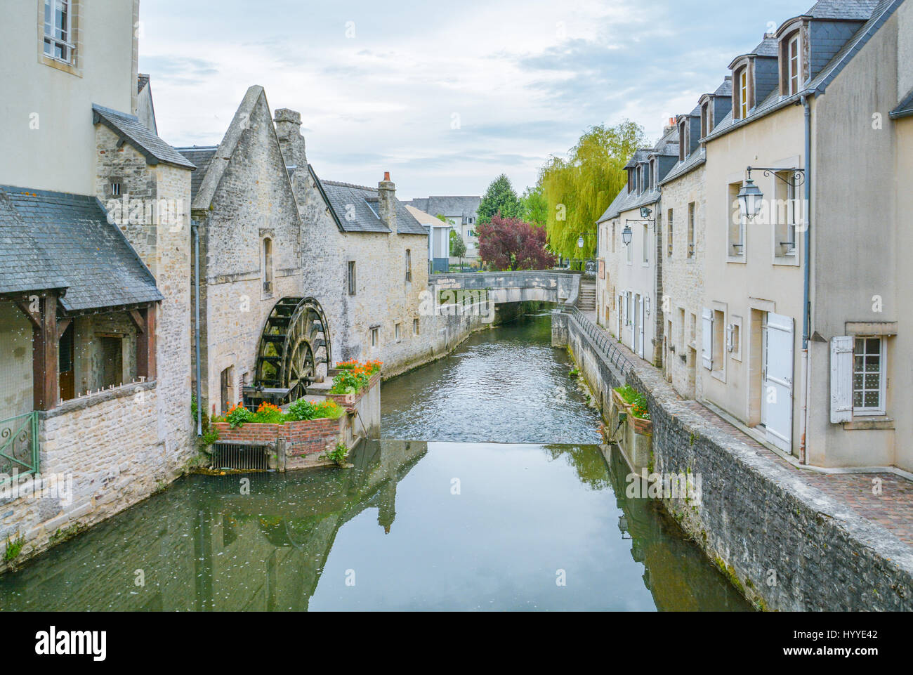 Scenic view in Bayeux, historical town in lower Normandy, France, May ...