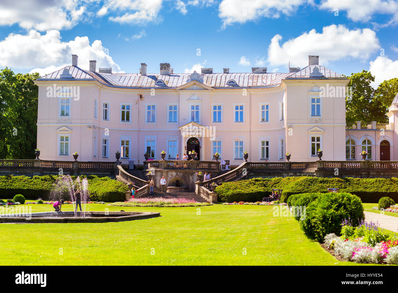 Palanga, Lithuania - August 12, 2012: Palanga Amber Museum in botanical ...