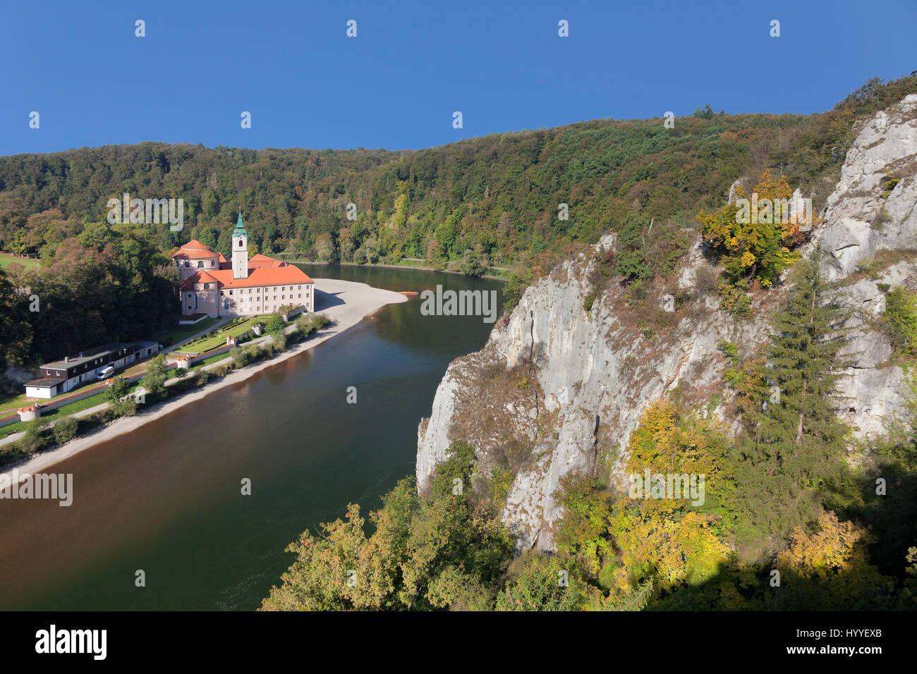 Monastery Weltenburg on the Danube in Kelheim, Lower Bavaria, Germany ...