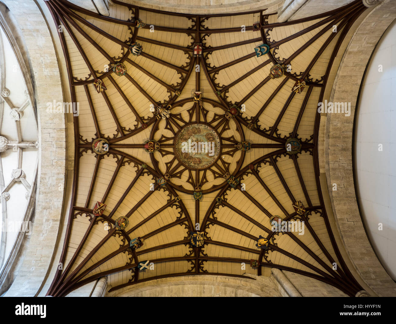 Looking up at the ceiling at one of the tower roofs at Inside ...