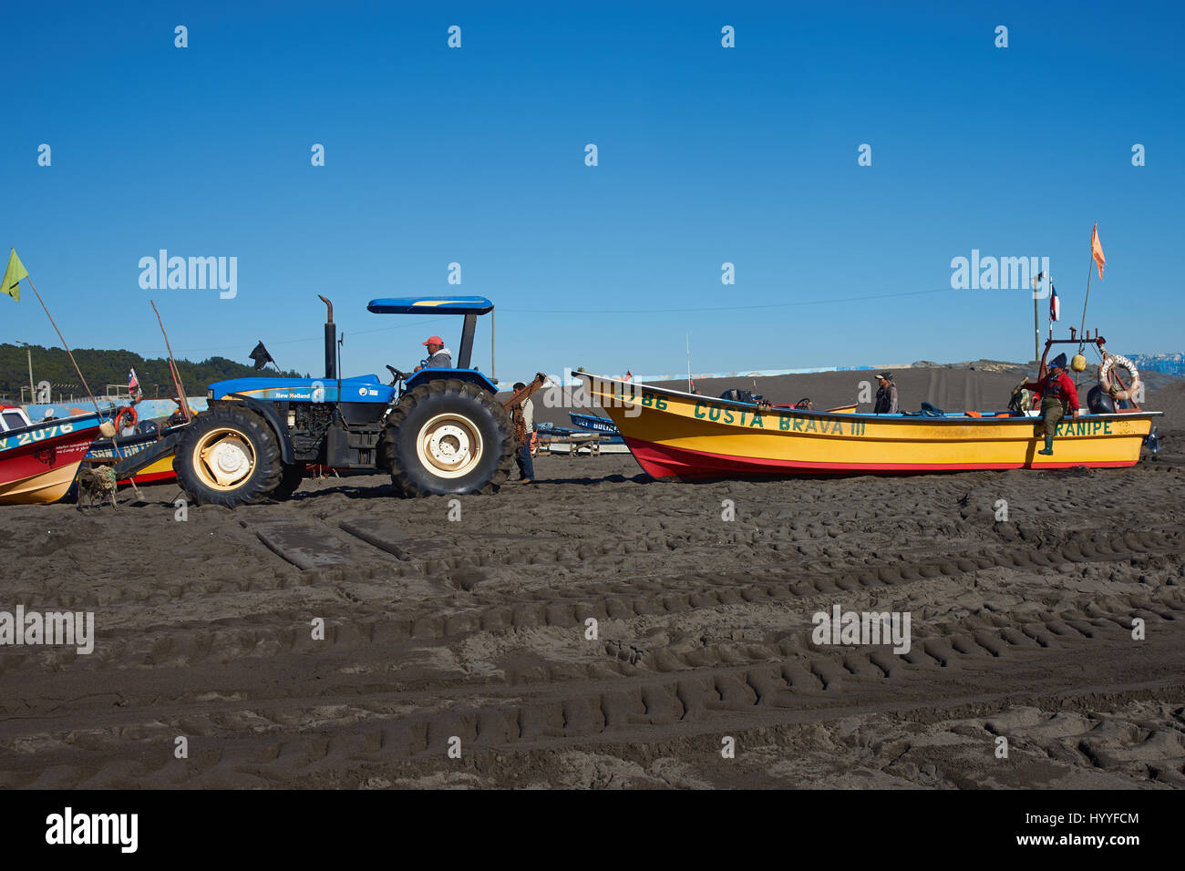 Tractor Pulling Boat High Resolution Stock Photography and Images - Alamy
