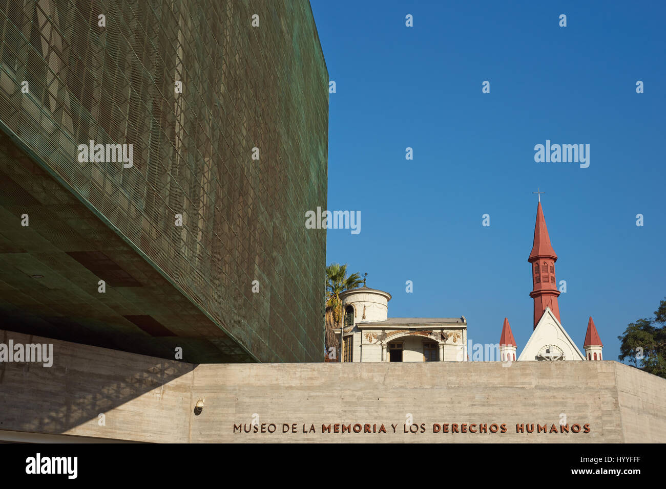Modern building housing the Museum of Human Rights in Santiago, Chile ...
