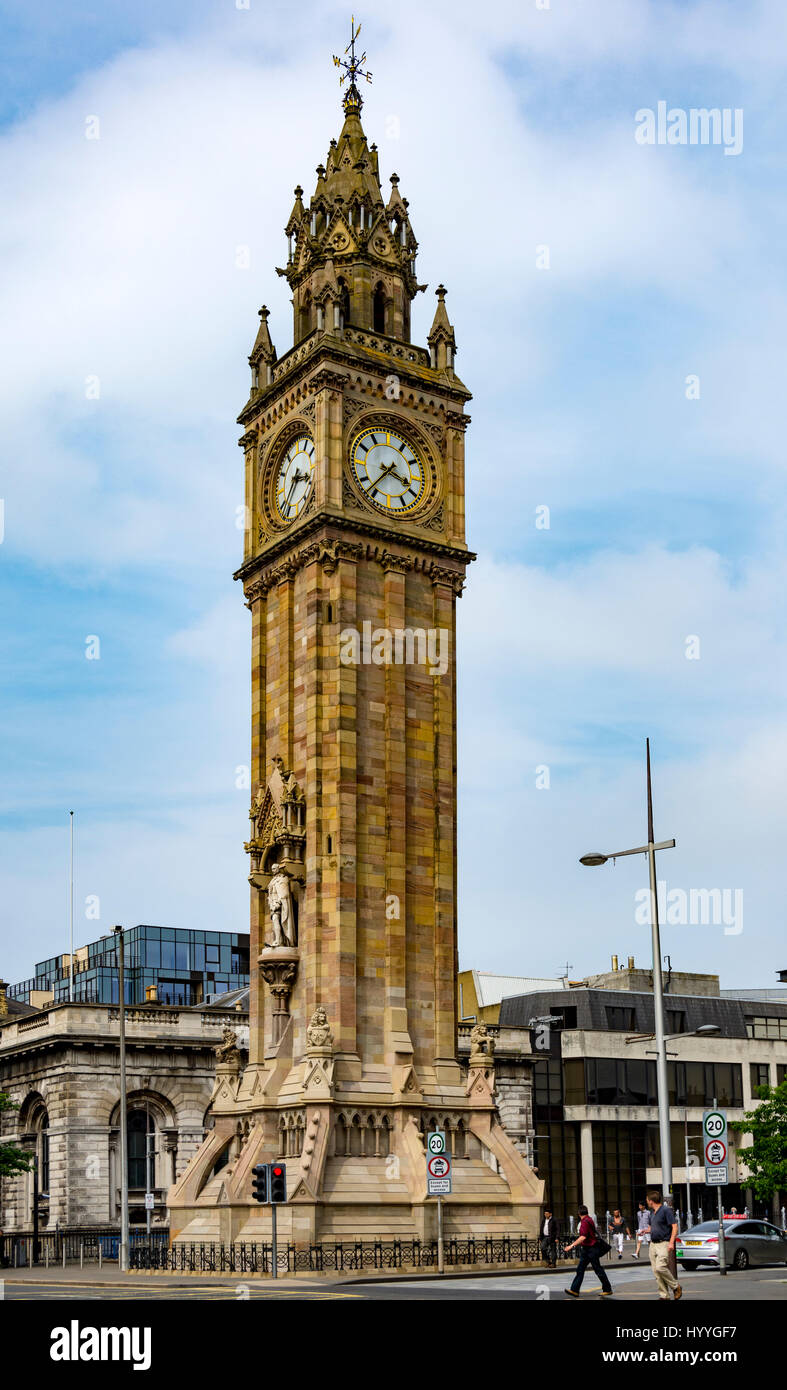 The Albert Memorial Clock (1865), Queen's Square, Belfast, County ...