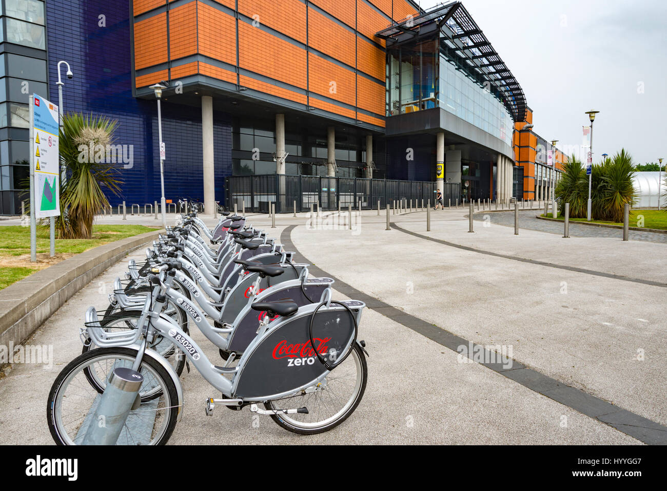 Belfast Bikes hire bikes outside the SSE Arena (formerly the Odyssey ...