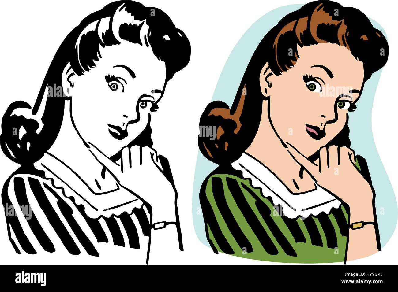Inquisitive expression Stock Vector Images - Alamy