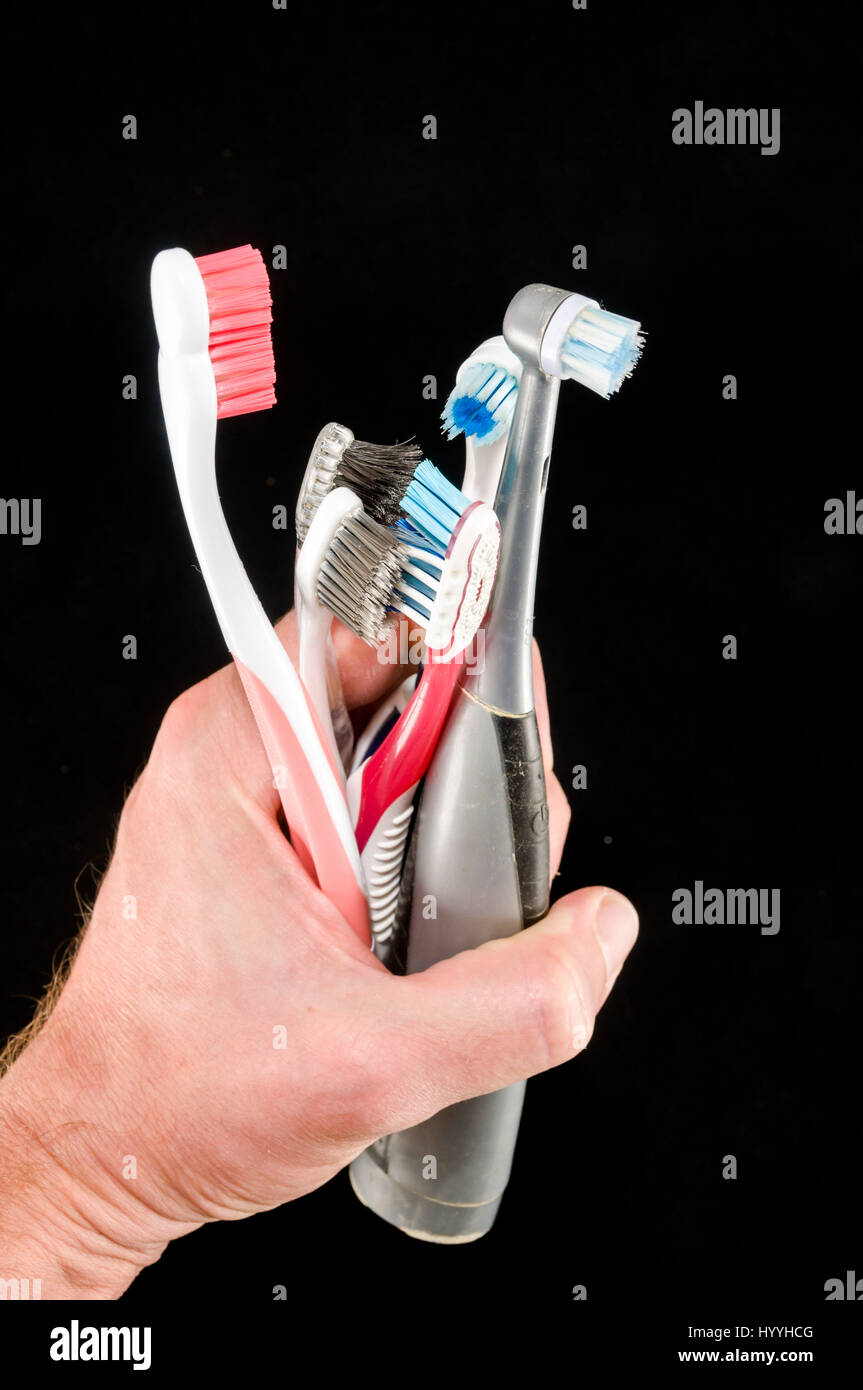 Close-up of toothbrush Object on a Plain Background Stock Photo - Alamy