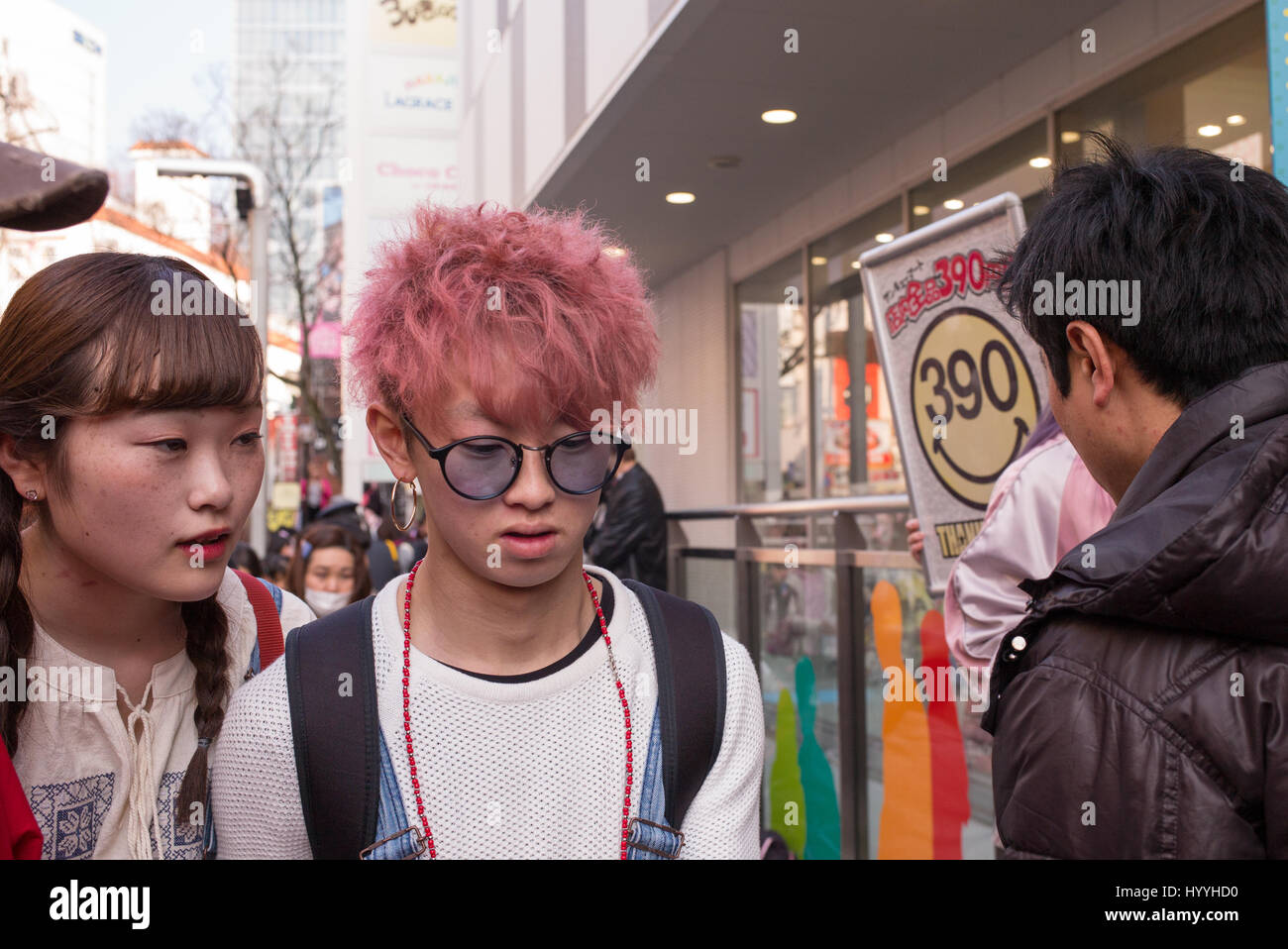 Takeshita Street in Harajuku, Tokyo is a popular area for fashion and ...