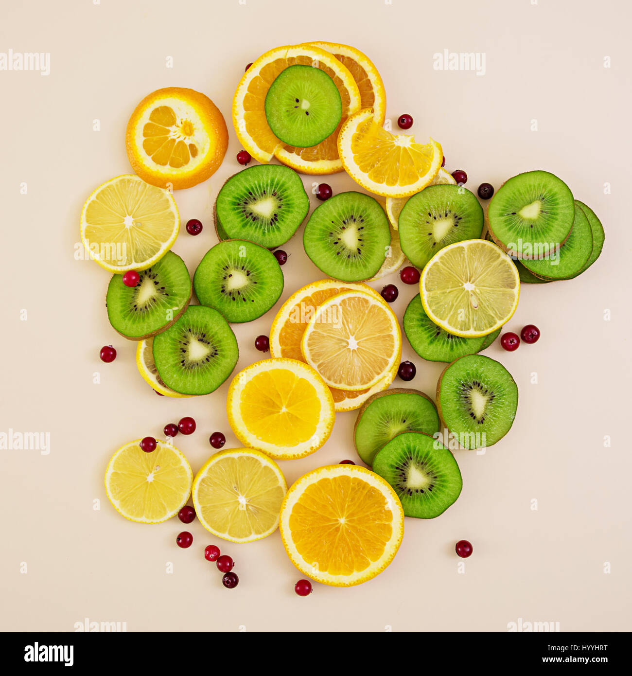 Fruit texture. Background of various sliced fruits Stock Photo - Alamy