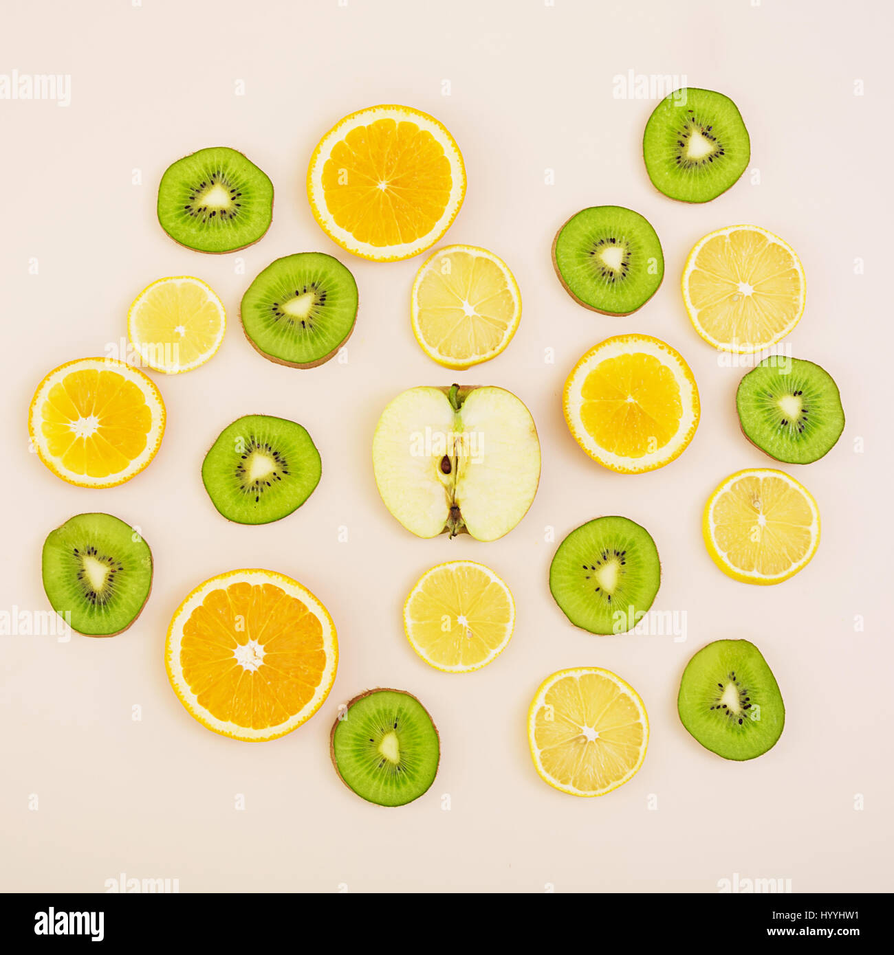 Fruit texture. Background of various sliced fruits Stock Photo - Alamy