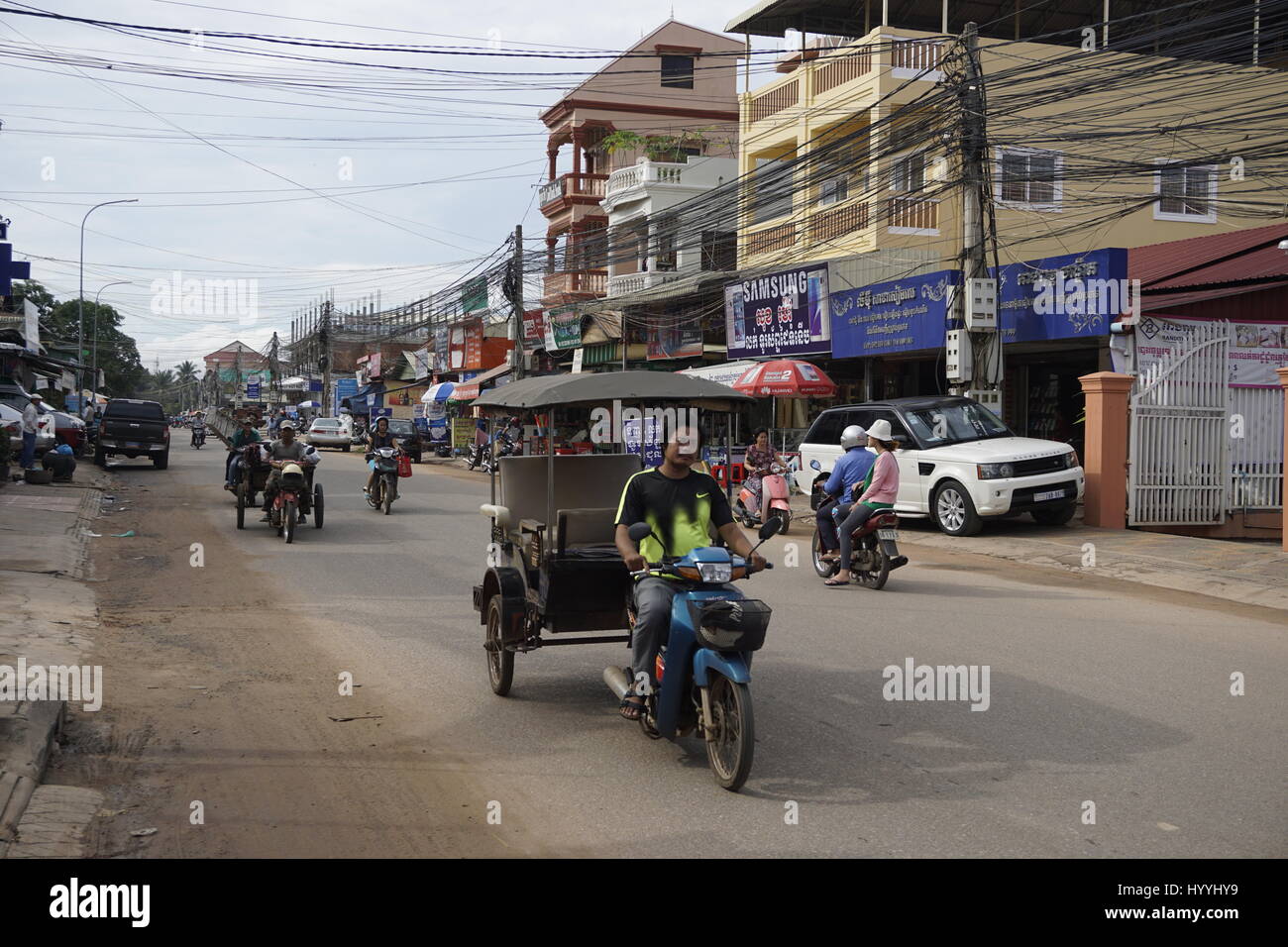 a street in Siam Reap, Cambodia Stock Photo - Alamy