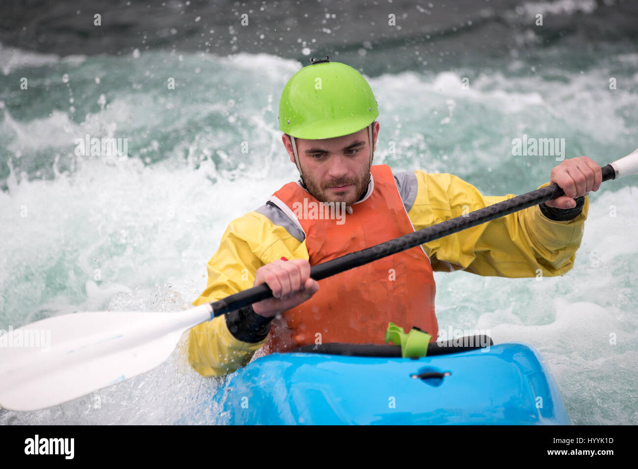 Kayaking in rough water hi-res stock photography and images - Alamy