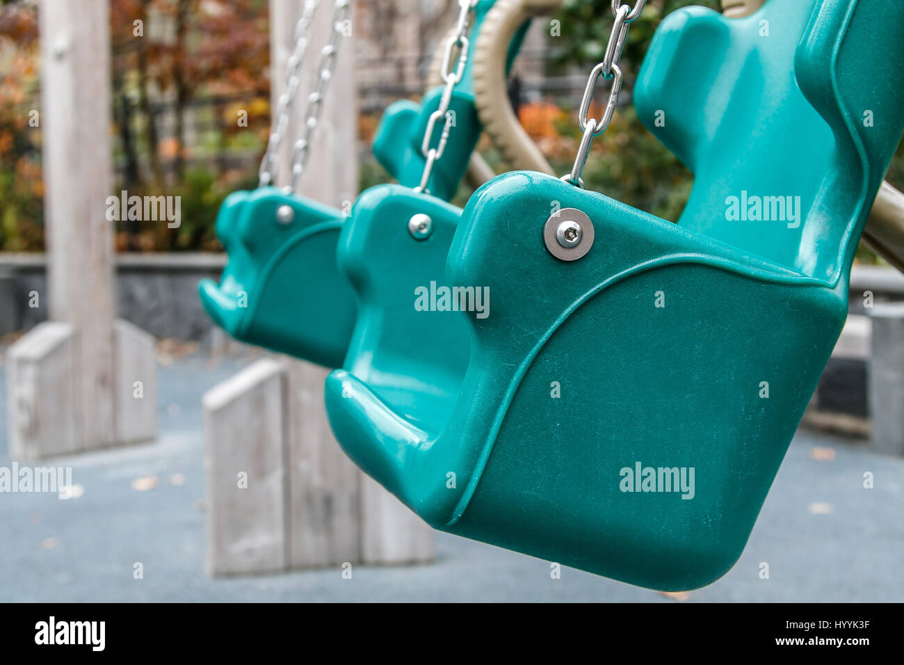 Swings playground hi-res stock photography and images - Alamy