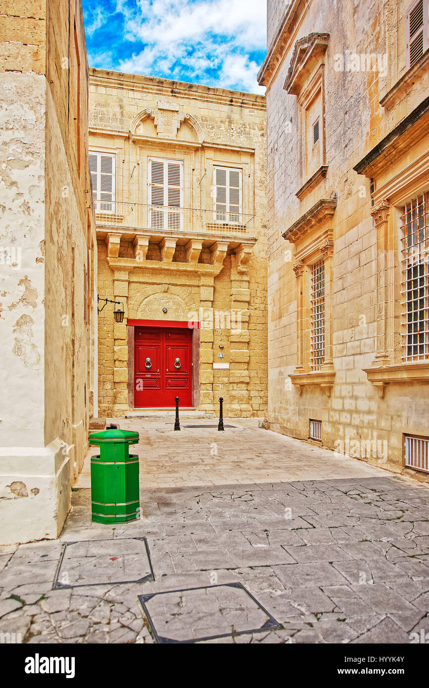 Doorway at St Dorothy convent, Mdina, Malta Stock Photo - Alamy