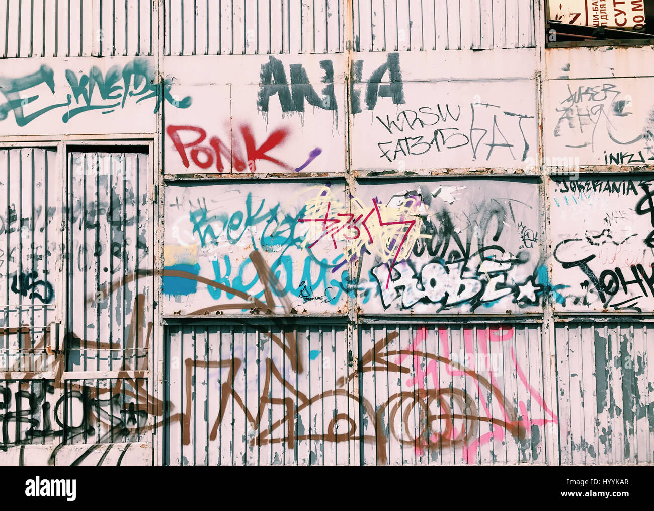 Graffiti Wall Urban Art Vector Background Stock Vector