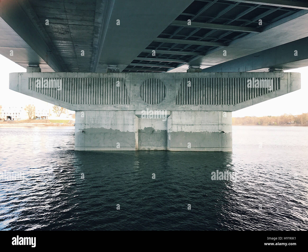 Abandoned old bridge big engineering construction Stock Photo - Alamy