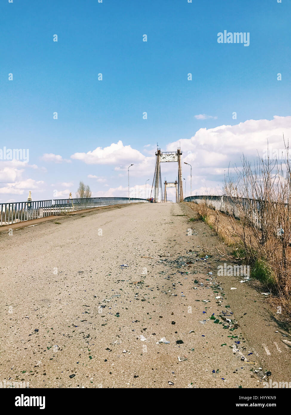 Abandoned old bridge big engineering construction Stock Photo - Alamy