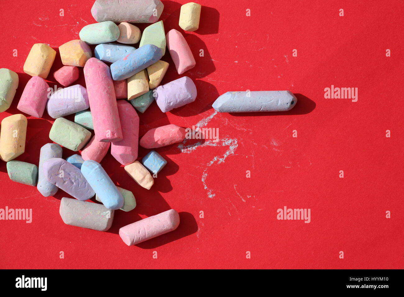Chalk colors hi-res stock photography and images - Alamy