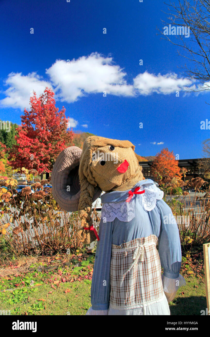 Scarecrow Parade in Katashina-mura Village Gunma Prefecture Japan Stock ...