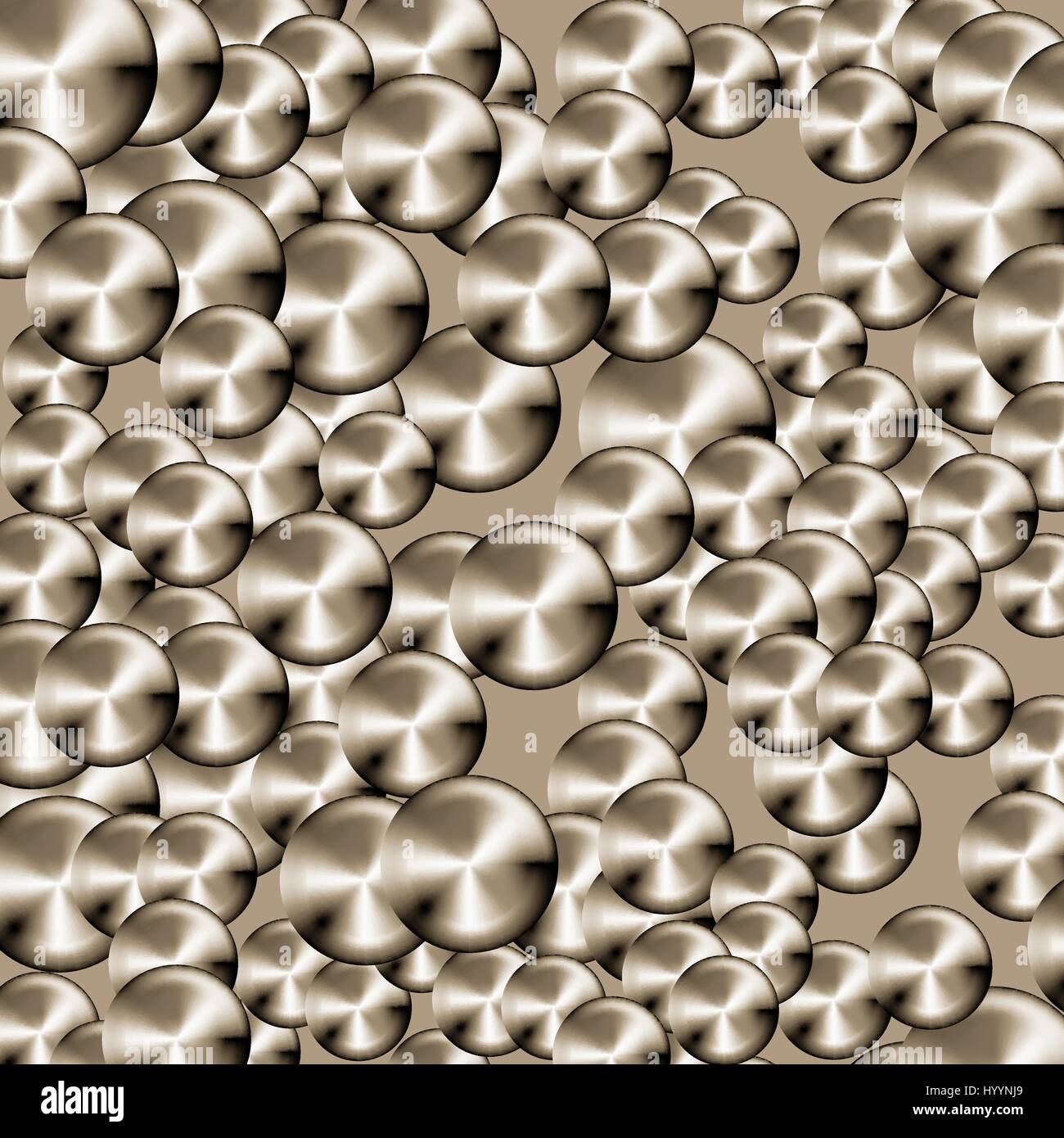 Background of metal objects round buttons Stock Vector Image & Art - Alamy