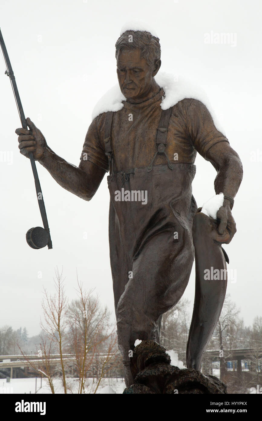 Tom McCall statue, Riverfront Park, Salem, Oregon Stock Photo - Alamy