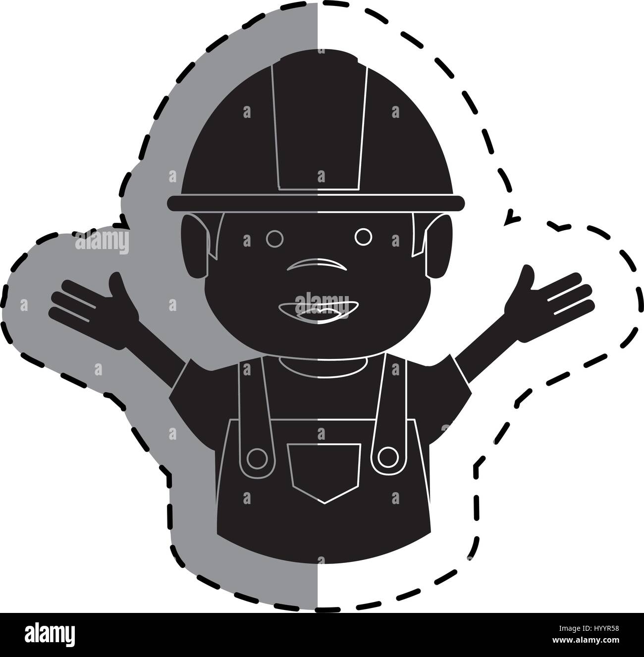 mechanic worker avatar character vector illustration design Stock ...